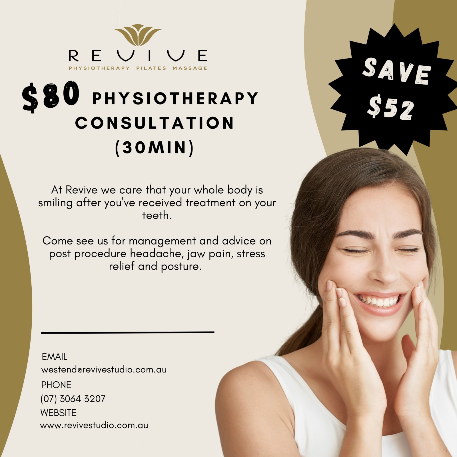 Revive West End Physio - Jaw pain or clicking ? Treatment now available ...